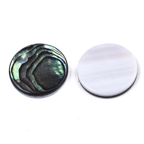 15mm Round Abalone Shell Cabochons 2/pk – i-Bead Inc.
