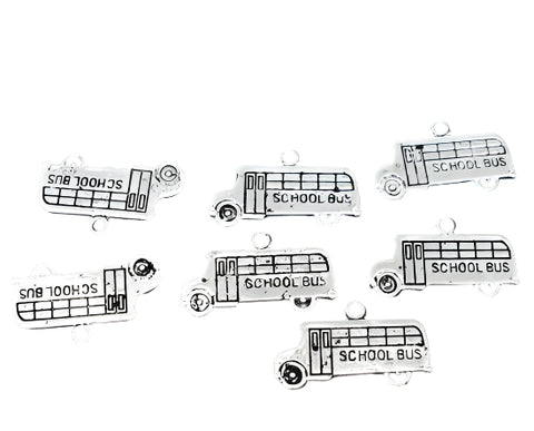 1" School Bus Metal Charm 5/pk – i-Bead Inc.