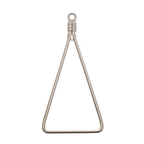 40mm Nickel Triangle Hoop 10/pk – i-Bead Inc.