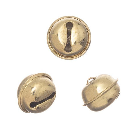 5/8" Old Style Brass Hawk Bells 10/pk – i-Bead Inc.